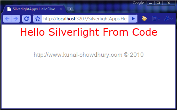 Silverlight Tutorials Chapter 2: Introduction to Silverlight Application Development | Kunal ...